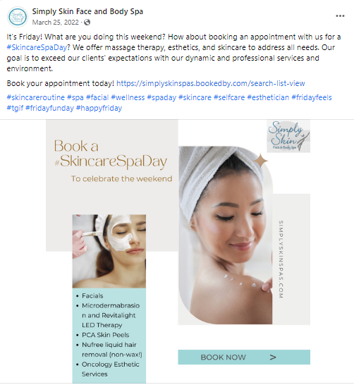 Simply Skin Spa Social Media Graphics and Posts – Sincerely SC